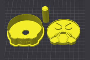 Huffing Emoji Cake Pop Mold · Creative Fabrica