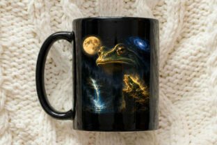 Vintage Cosmic Moon Frog PNG Graphic by SR Design · Creative Fabrica