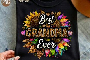 Best Grandma Ever Sunflower PNG T-Shirt Graphic by MOON CREATION ...