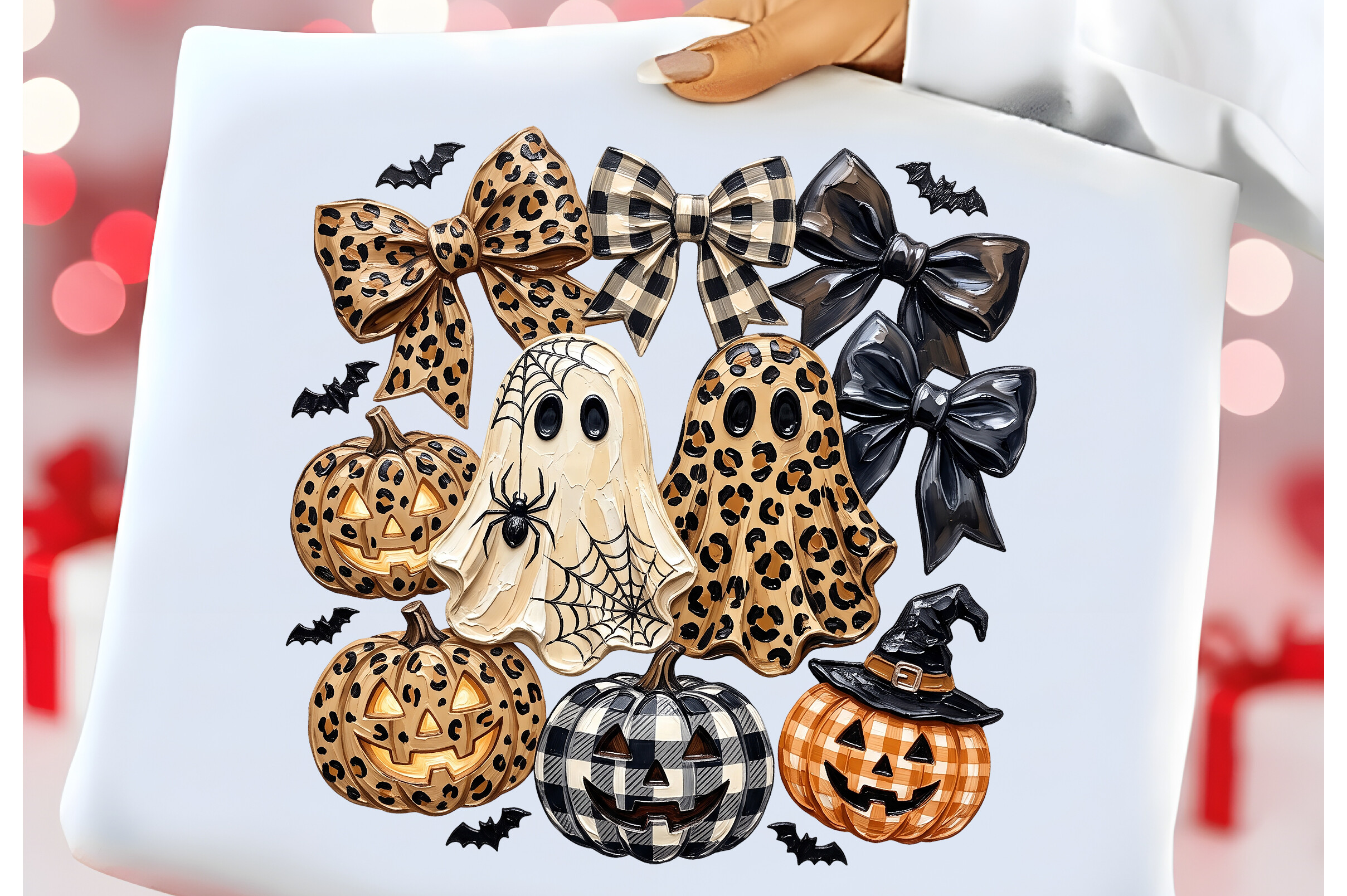 Leopard Halloween Ghost Pumpkin PNG Graphic by Artistic.Visions ...