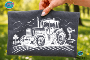 Vintage Farm Tractor PNG, Agriculture Graphic by Peace Signs · Creative ...