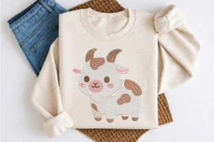 Goat Embroidery · Creative Fabrica