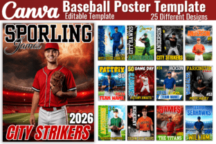 Baseball Poster Canva Editable Template Graphic by Artist05 · Creative ...