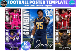 Football Poster Canva Editable Template Graphic by Tempvora Magic ...