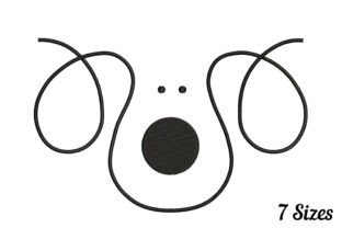 Puppy Dog Face · Creative Fabrica