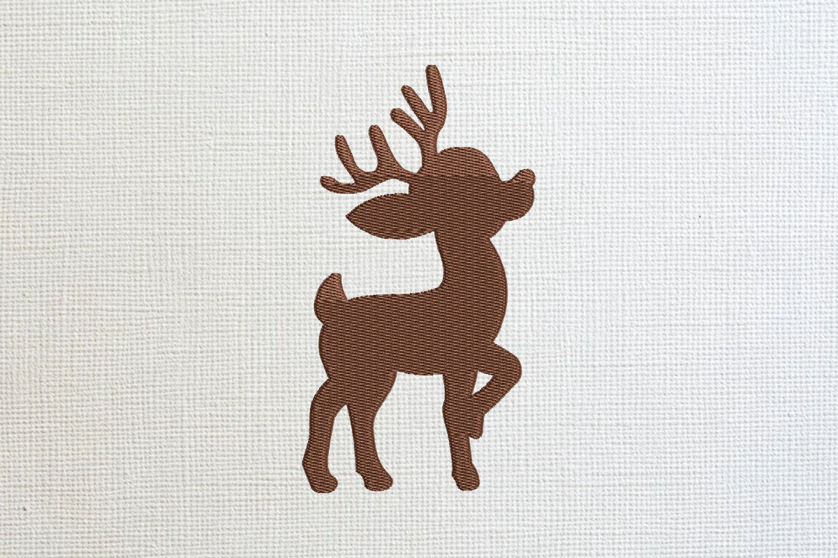 The Reindeer Embroidery · Creative Fabrica